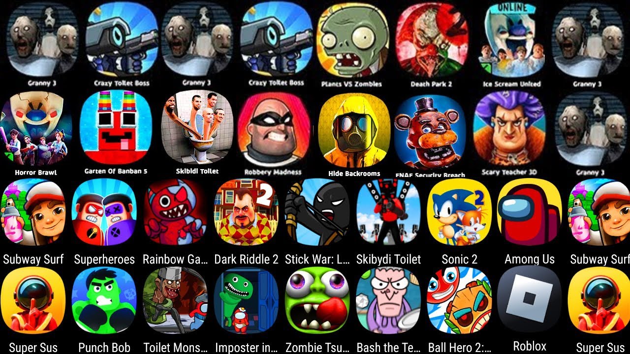 Bowmasters,Garten Of Banban 7,Save The Doge,The Baby In Yellow,Stickman ...