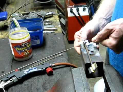 How to bronze braze with LPG or propane gas - YouTube