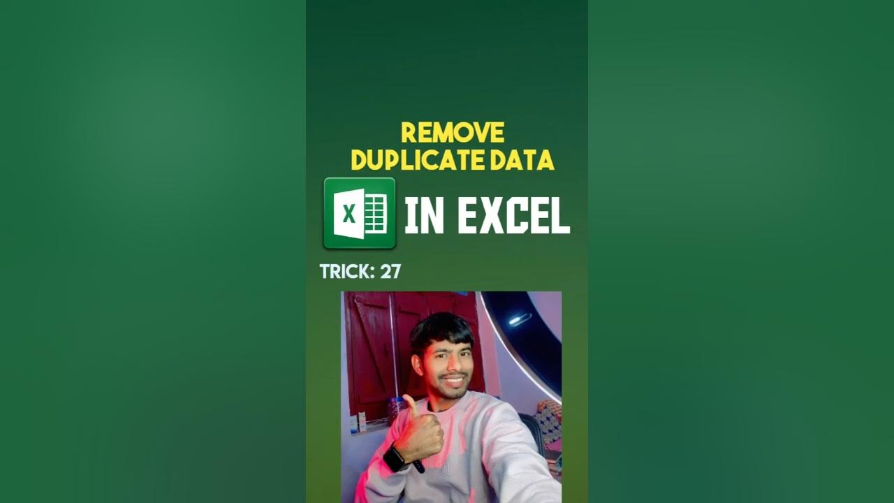 Remove duplicate DATA in excel. One single click 👍😱#excel #excelhacks #exceltrick#tech #technews ...