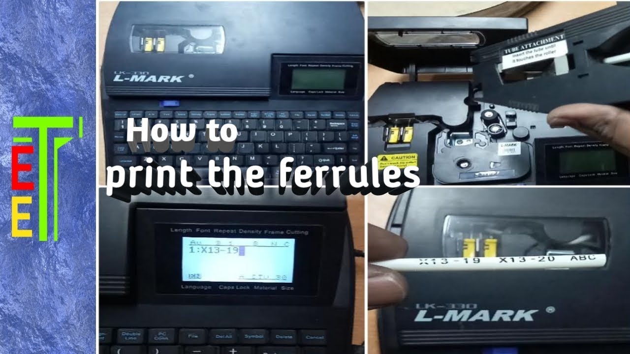 How to print the ferrules - YouTube