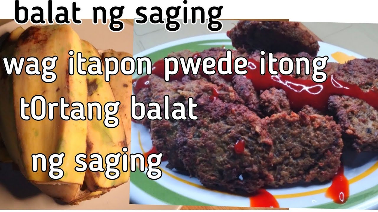 tortang balat ng saging - YouTube