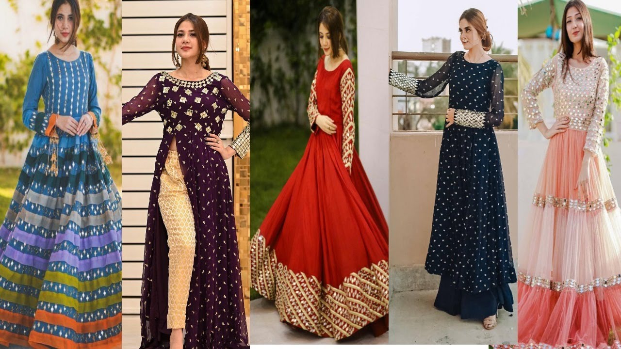 Mirror work Dress designs | Mirror work frocks designs | mirror designs ...