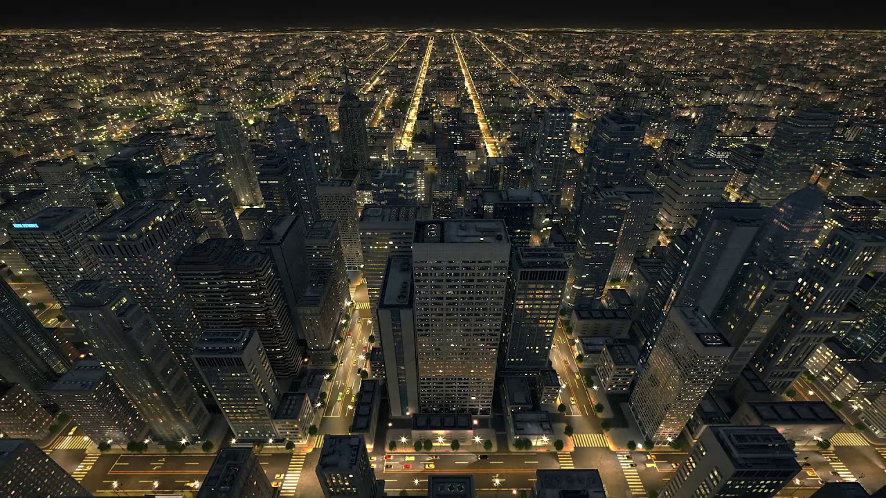 City night-3ds max - YouTube