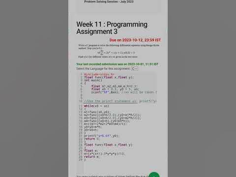 NPTEL WEEK 11 | Problem solving through programming in C | Assignment 1 to 4 - YouTube