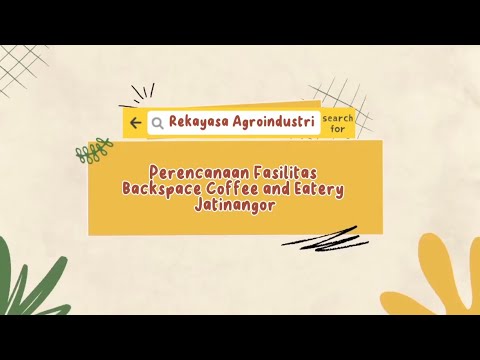 Perencanaan Fasilitas Backspace Coffee and Eatery Jatinangor - YouTube