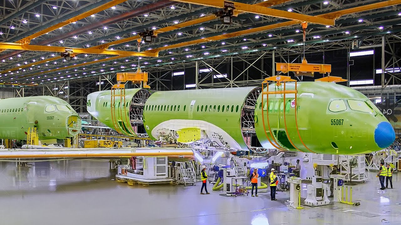 Inside Airbus Factory Producing the Super Advanced A220 - YouTube