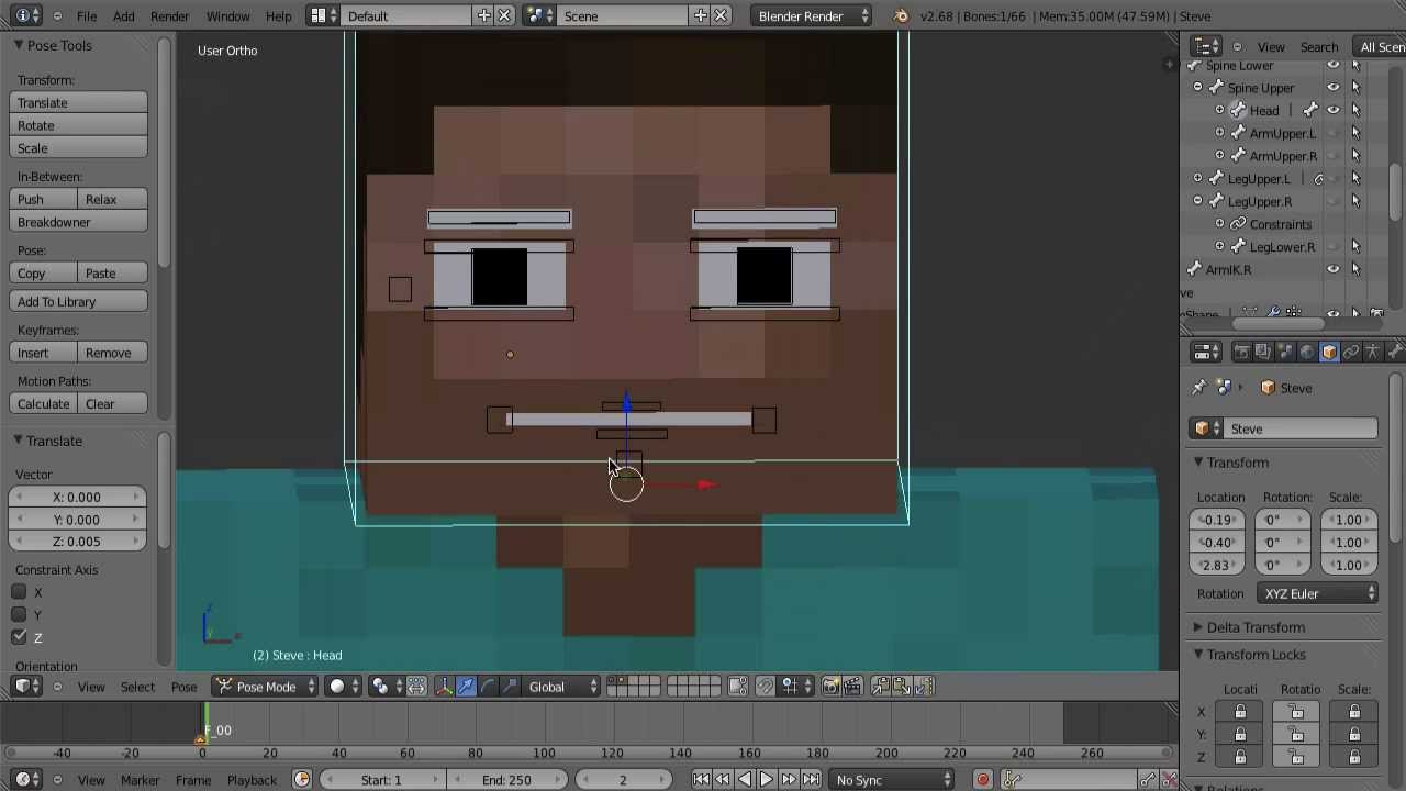 Steve Rig (Fingers, IK/FK support, Facial Rig, Sharp Bends) - YouTube