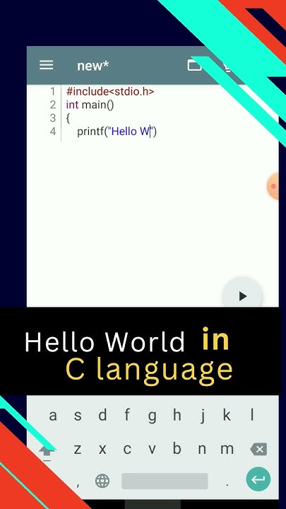 My first C language Program😍😘😎😎 #coding #c #shorts #clanguage | print hello world #viral ...