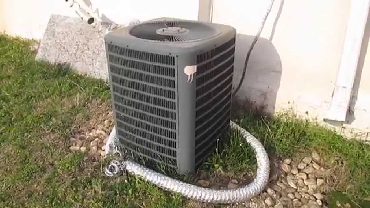 2007 Goodman Straight Cool Unit Running - YouTube