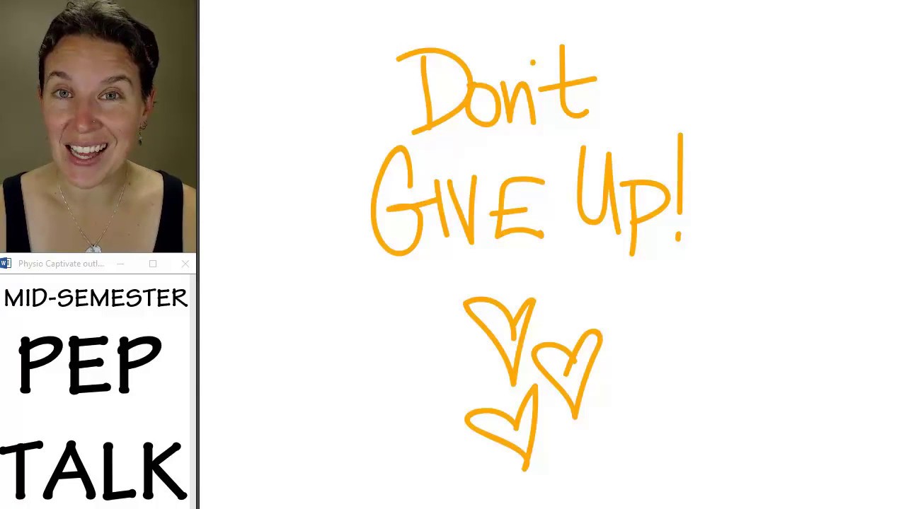 Mid semester pep talk - YouTube