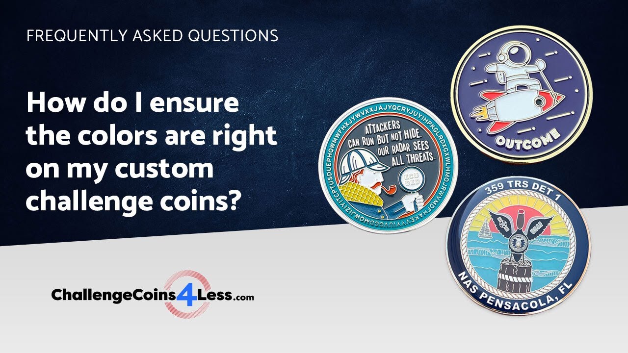 Custom Challenge Coins - How do I ensure the colors are right? - YouTube