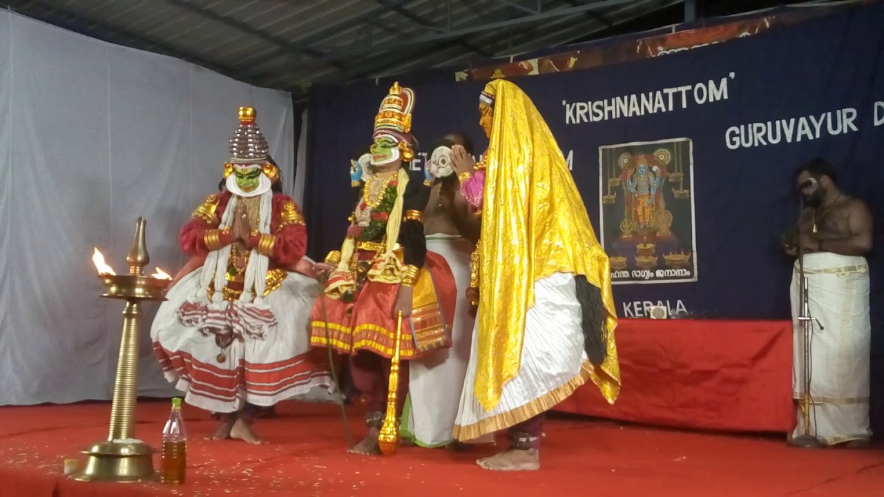 Krishnanattam Sre mridangasaileswari temple - YouTube