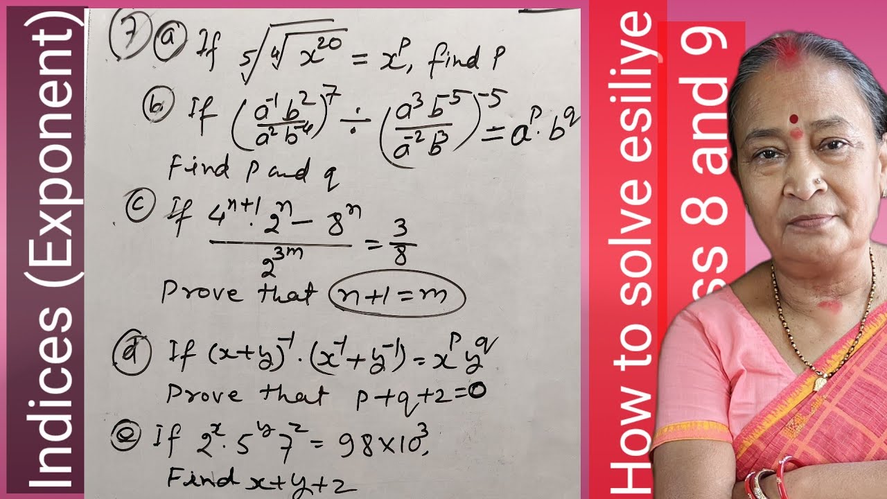 #Indices/Exponent#Solution to question from icse DasGupta book#Class-9#Ex-5, Qno-6(very easy ...