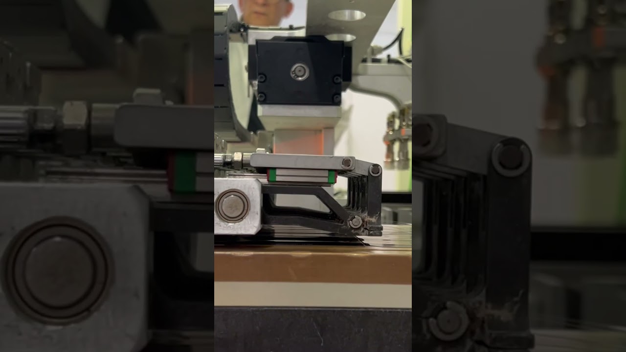 Check the solar cell string machine #solar #solarpanel - Go IT