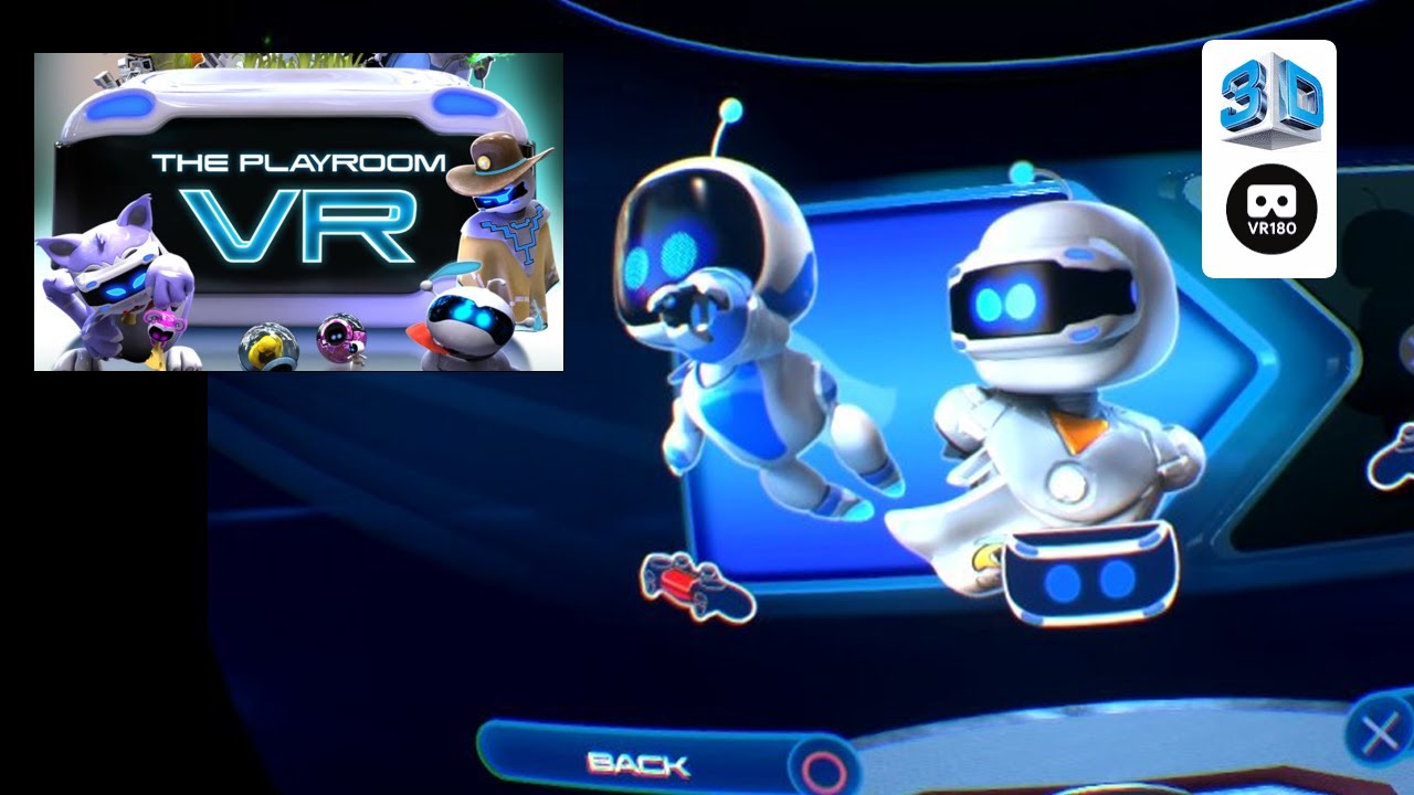 【PSVR】The Playroom VR 【VR180 8K 3D】 - YouTube
