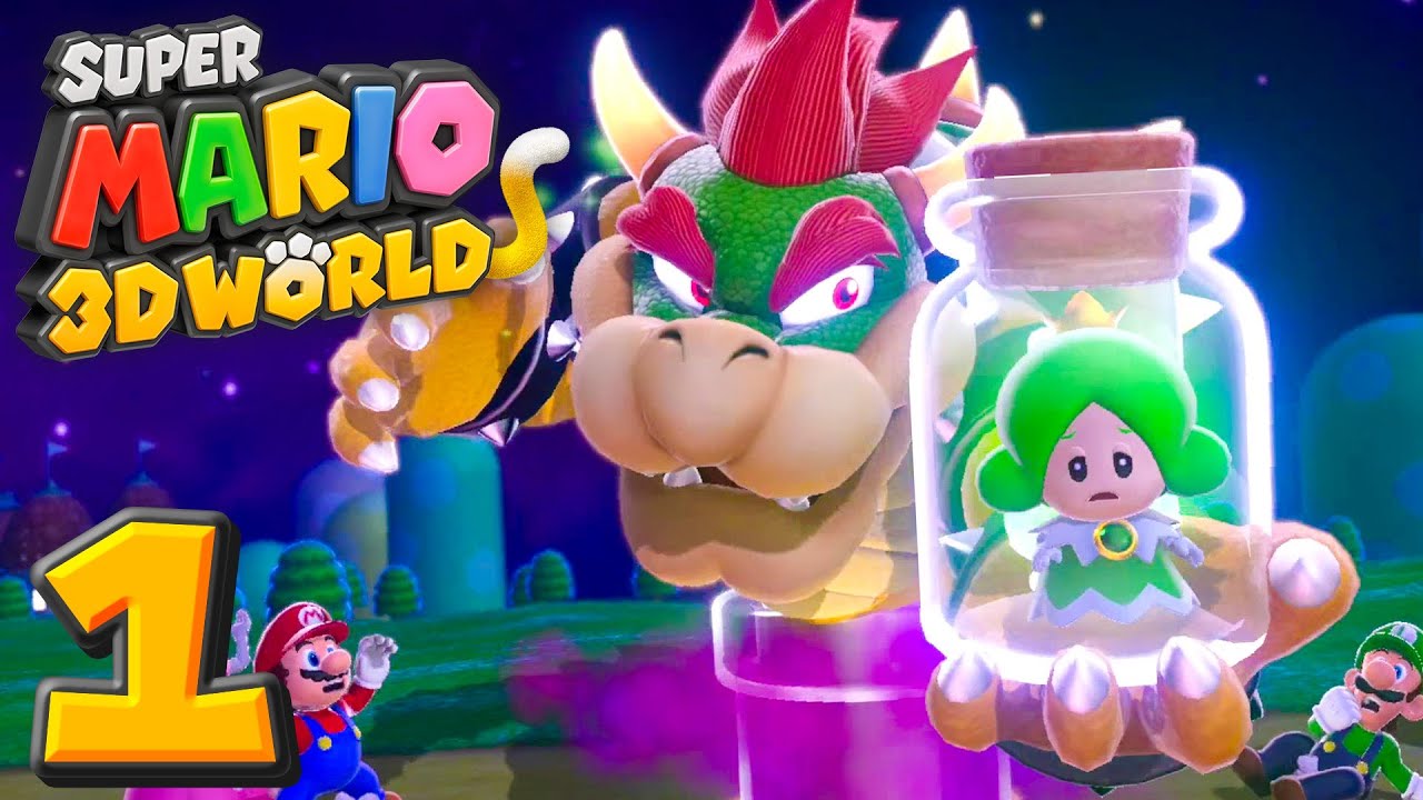 Super Mario 3D World Gameplay Español Multijugador Co-op - ¡El rapto de ...