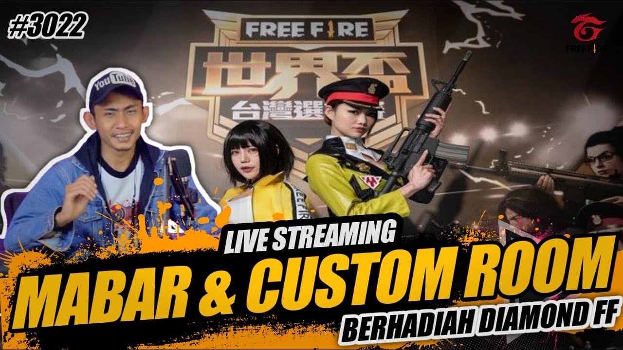LIVE CR MABAR TEAM CODE FREE FIRE INDONESIA - LIVE FF INDO EPS1102 ...