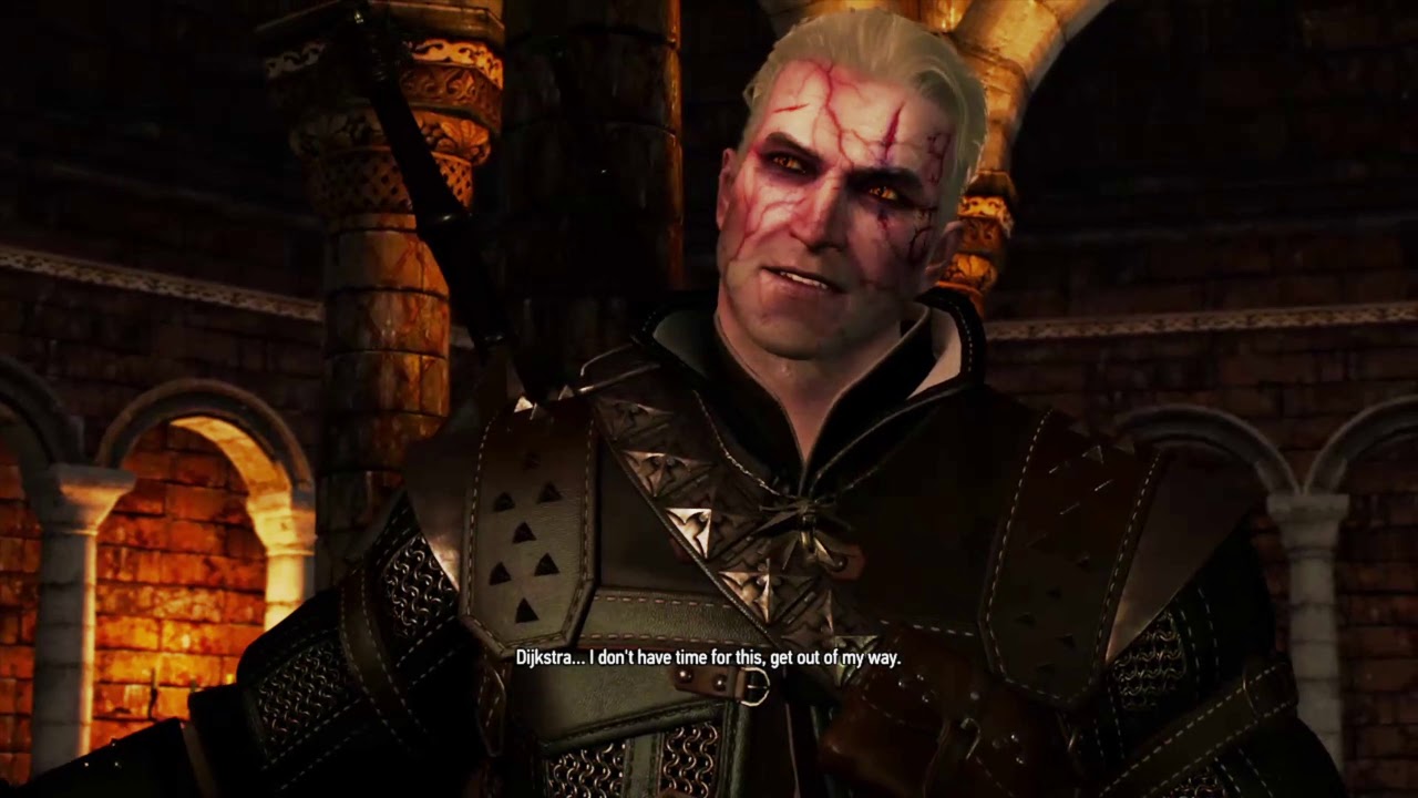 The Witcher 3: Wild Hunt Shove Dijkstra Aside. Forcefully. - YouTube