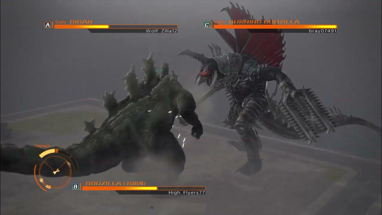 GODZILLA PS4 - Godzilla 1964 vs Burning Godzilla and Gigan - YouTube