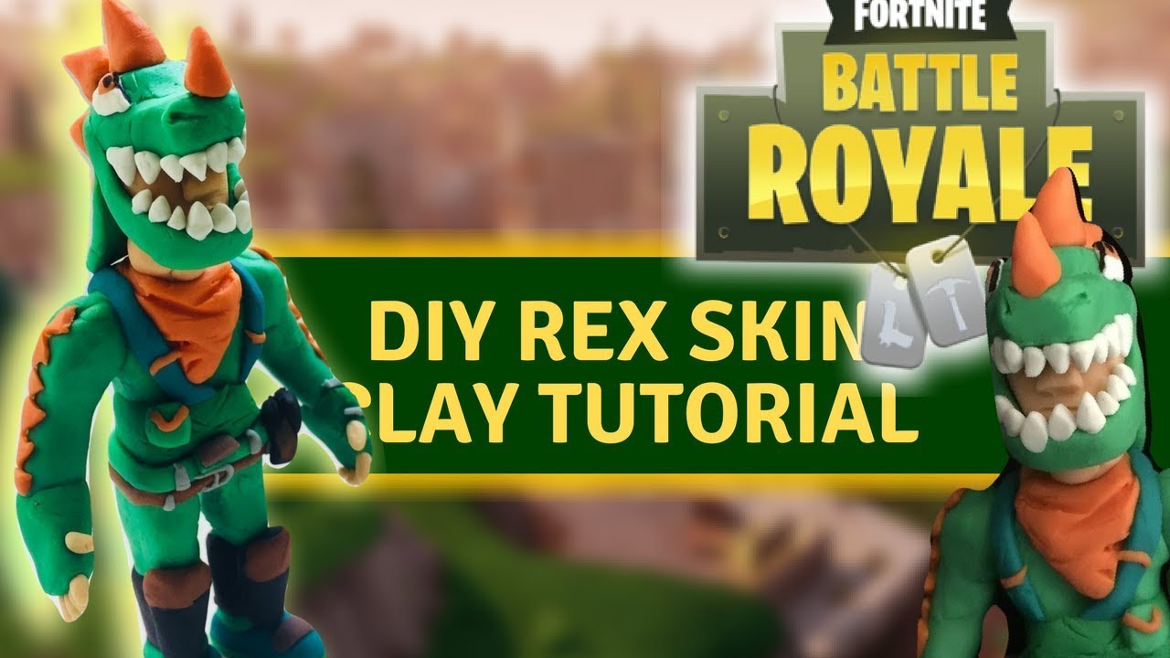 DIY Rex skin from "fortnite" - clay tutorial - YouTube