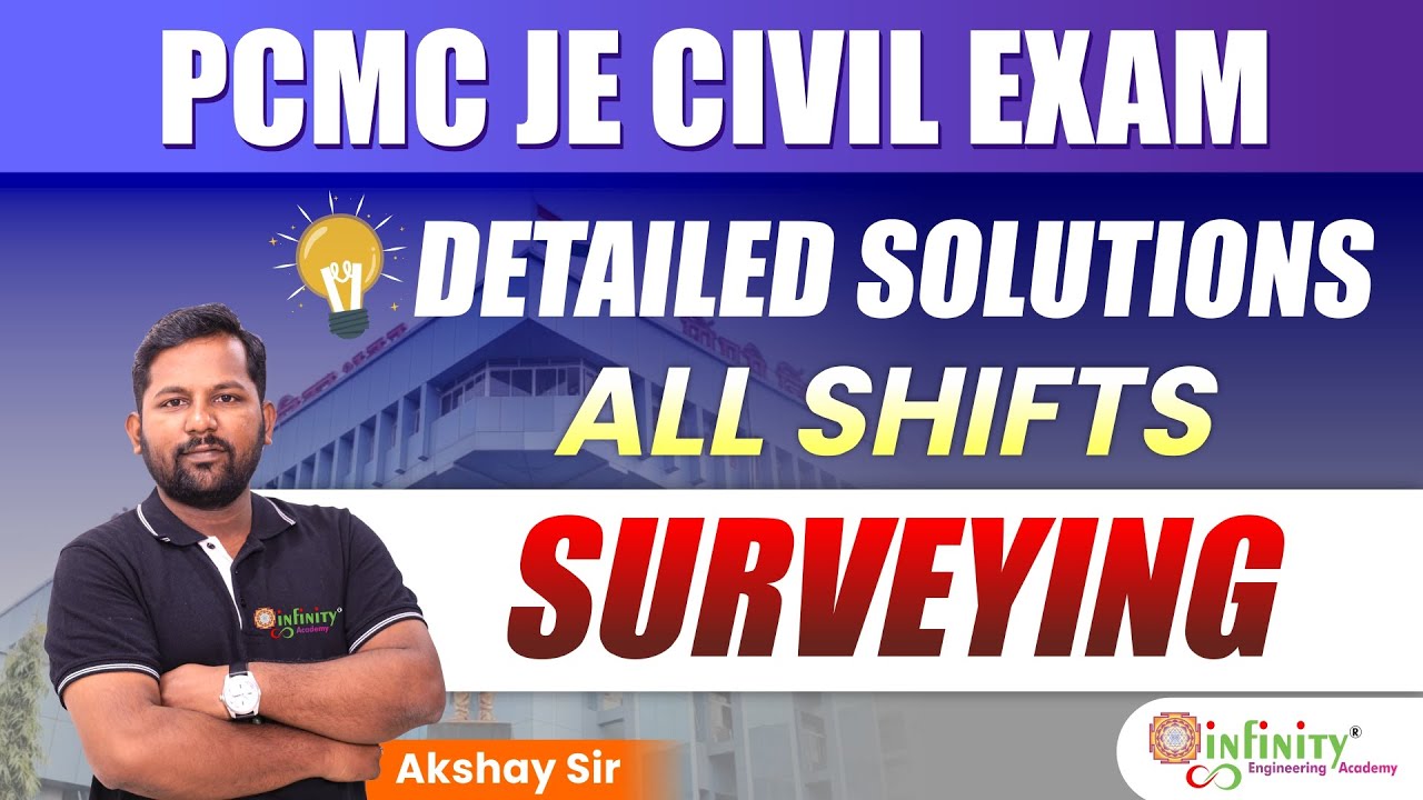 pcmc je civil exam question paper solutions | surveying | je civil pyq ...