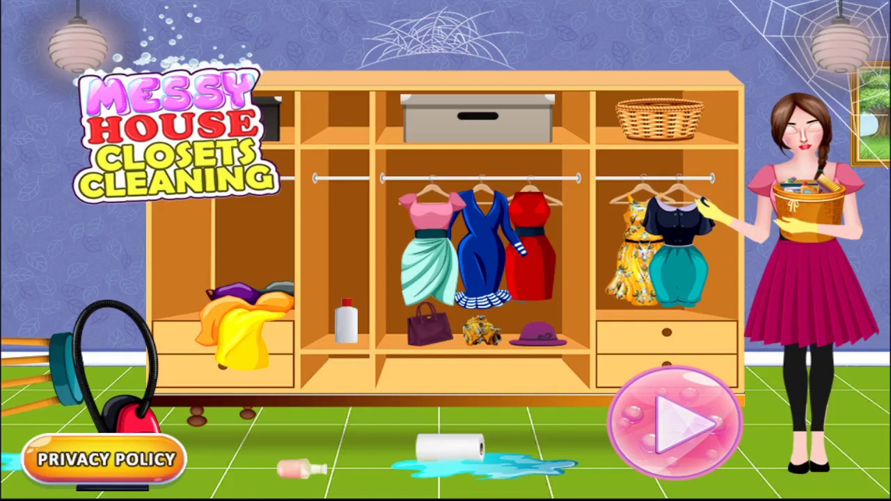 Messy House Closet Cleanup: Room Cleaning Game #cleaning - YouTube