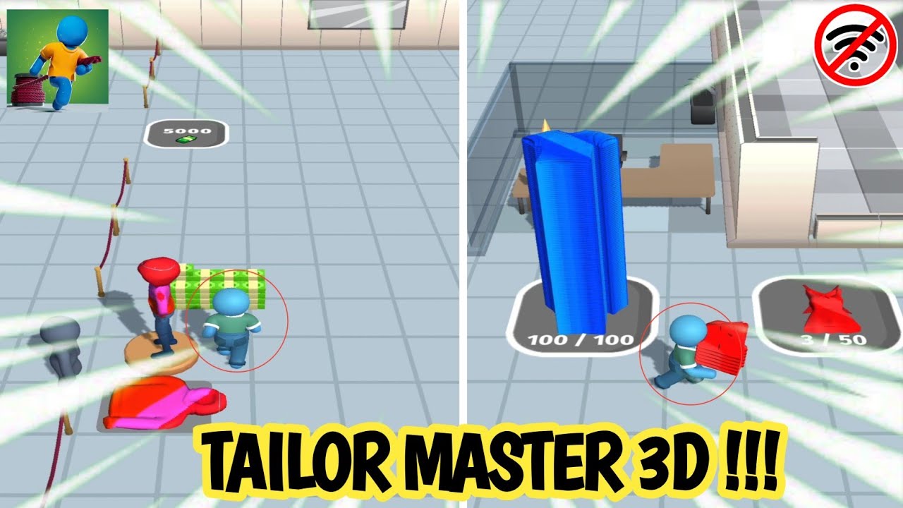 👗🥼TAILOR MASTER 3D GAMES [ GAME SIMULATOR TAILOR ANDROID ] GAMEPLAY ...