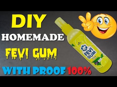 HOW TO MAKE FEVI GUM AT HOME WITH DISHWASH|DIY FEVIGUM||WonderTube ...