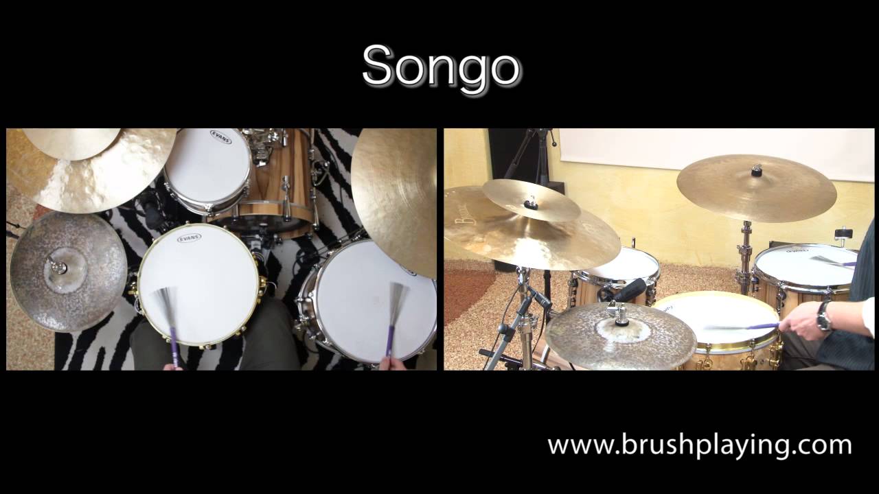 Drum Lesson: Brush Technique - Songo - YouTube