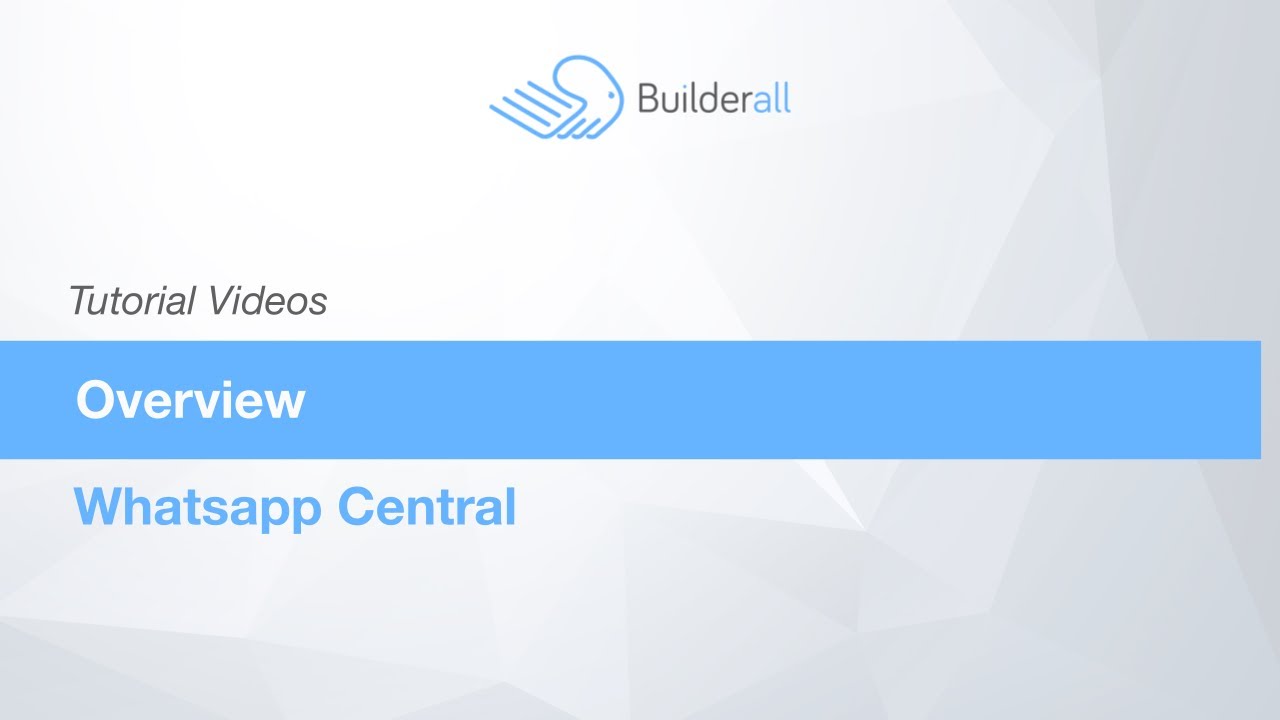 Whatsapp Central Overview - YouTube