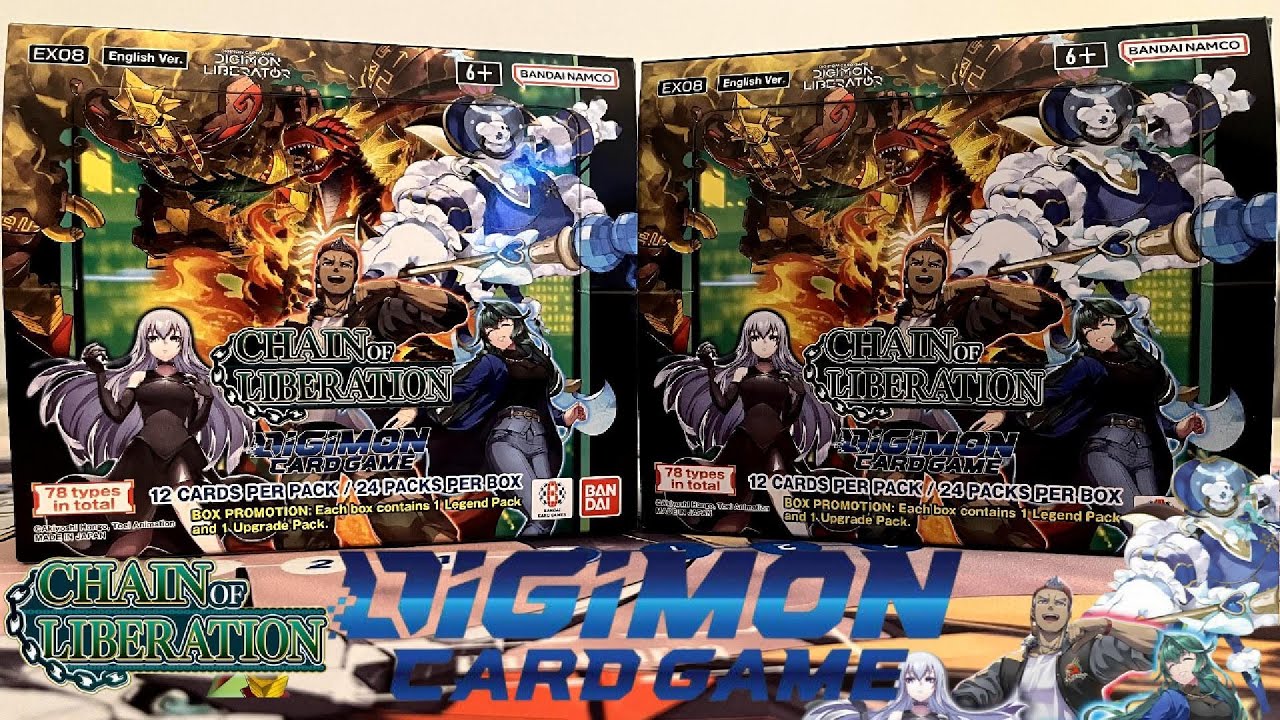 EX8 Chain of Liberation Opening & Unboxing | Digimon Card Game ...