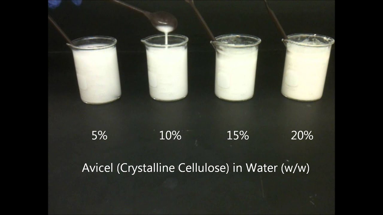 5 to 20% (w/w) Avicel (Crystalline Cellulose) - YouTube
