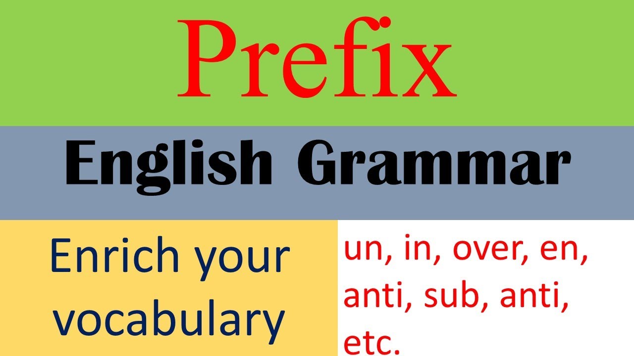 Prefix| What is Prefix?| Prefix with examples - YouTube