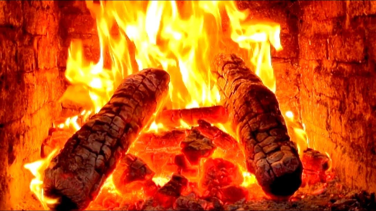 ASMR COZY FIREPLACE, NIGHTTIME FIREPLACE 🔥 FIREPLACE SOUNDS 12 HOURS ...