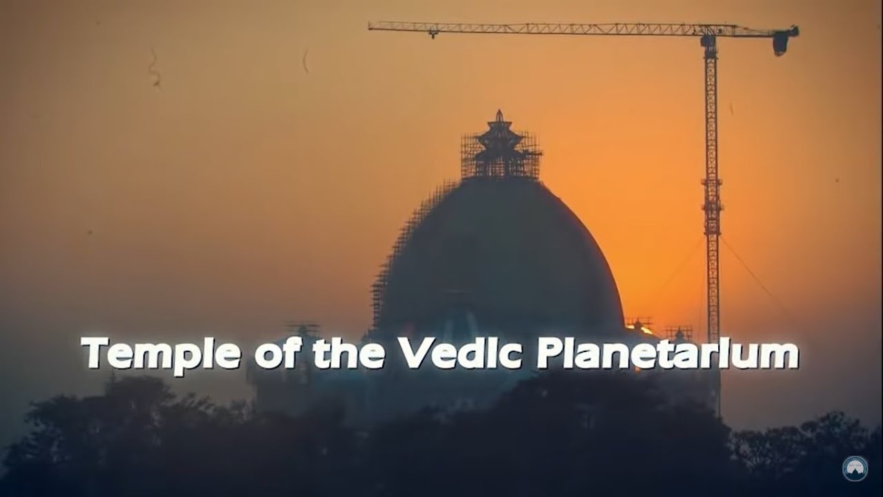 Temple of the Vedic Planetarium Rising in Mayapur, West Bengal - YouTube