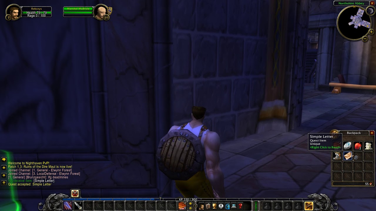 World of Warcraft: Warrior: Simple Letter - YouTube