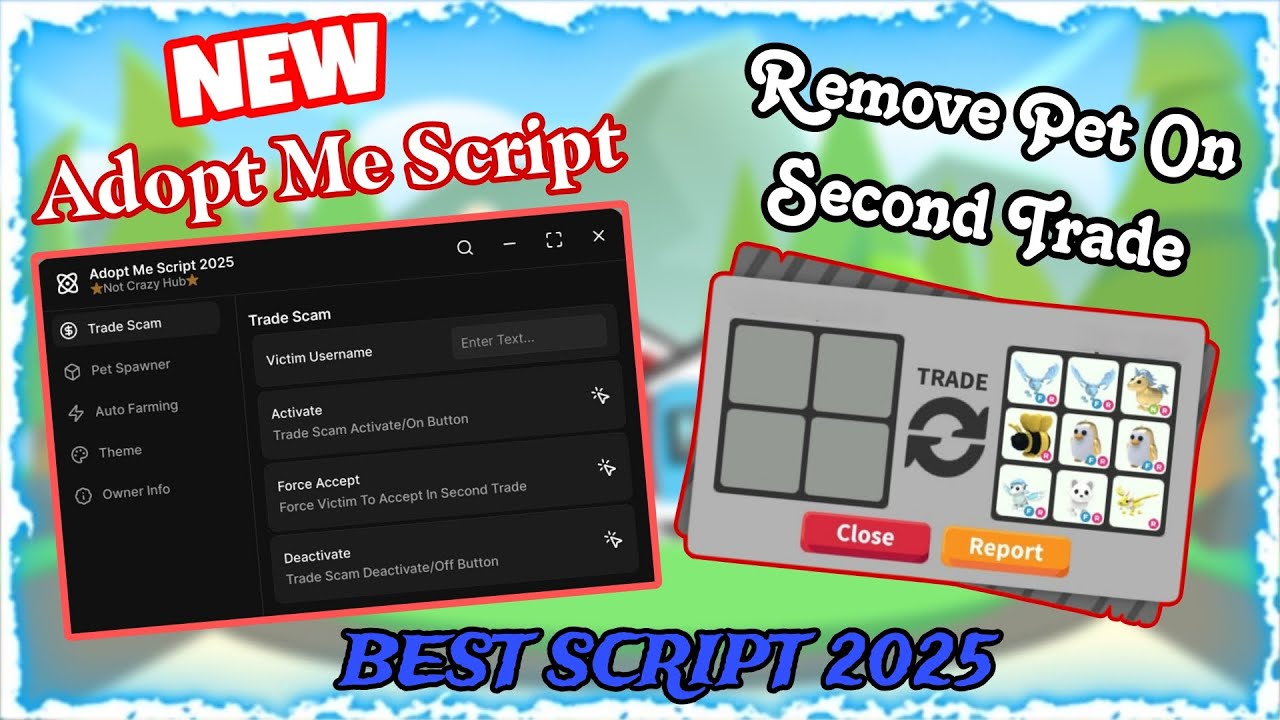 [NEW] Adopt Me Trade Scam Method! | Freeze Trade, Force Accept, Auto ...