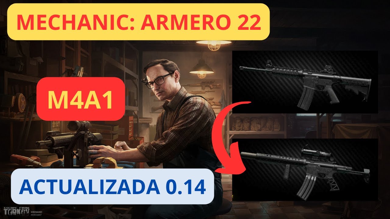 Mision Mechanic: Armero 22, Gunsmith 22 Tarkov, actualizada 0.15 - YouTube