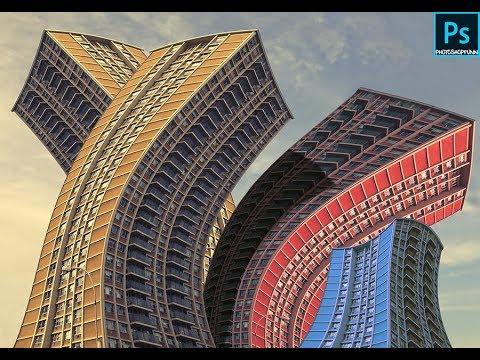 How to morph buildings - Photoshop Tutorial - YouTube