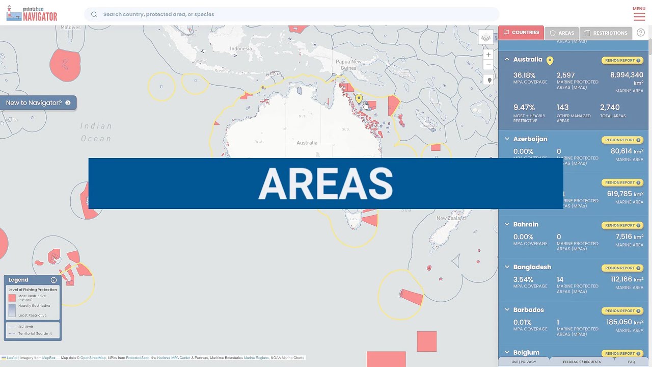 ProtectedSeas Navigator Tutorial: Areas - YouTube