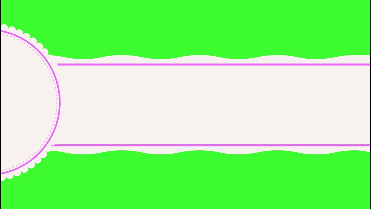 Free Pink circle rolling from left | Green Screen Frame Effects - YouTube