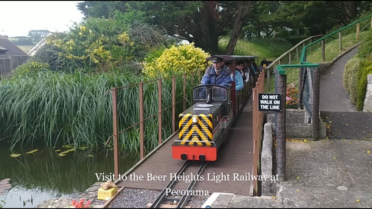 Visit to the Beer Heights Light Railway at Pecorama - YouTube