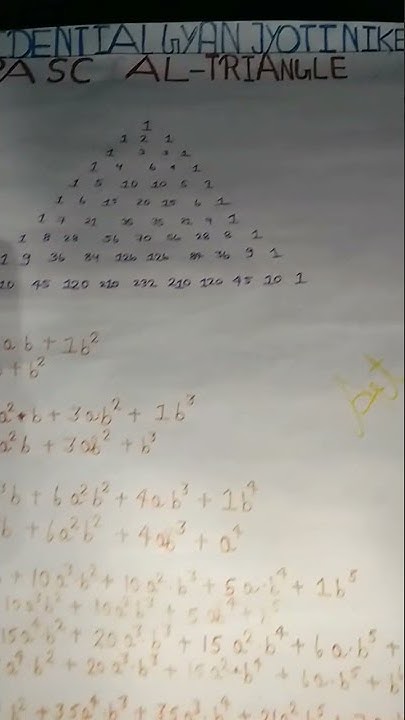 Pascal triangle short math - YouTube