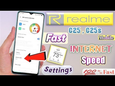 How to Realme C25 and C25s mobile fast internet speed settings | realme ...