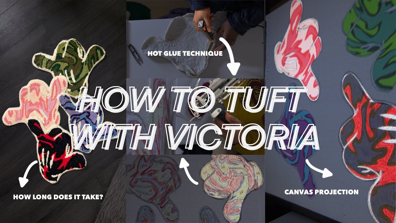 Mickey Mouse Rug Tufting | Making Disney Rug | ASMR | How To Tuft! With ...