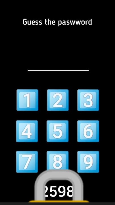 Guess the password - YouTube