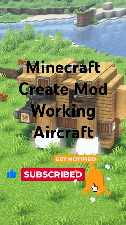 Minecraft Create Mod Clockwork "Wooden aircraft" #minecraft # ...