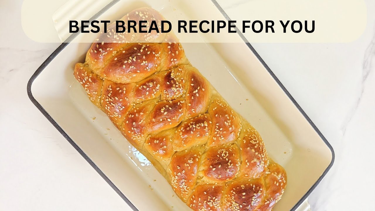 Best and Easy bread recipe| How to make challah bread| Braided bread - YouTube