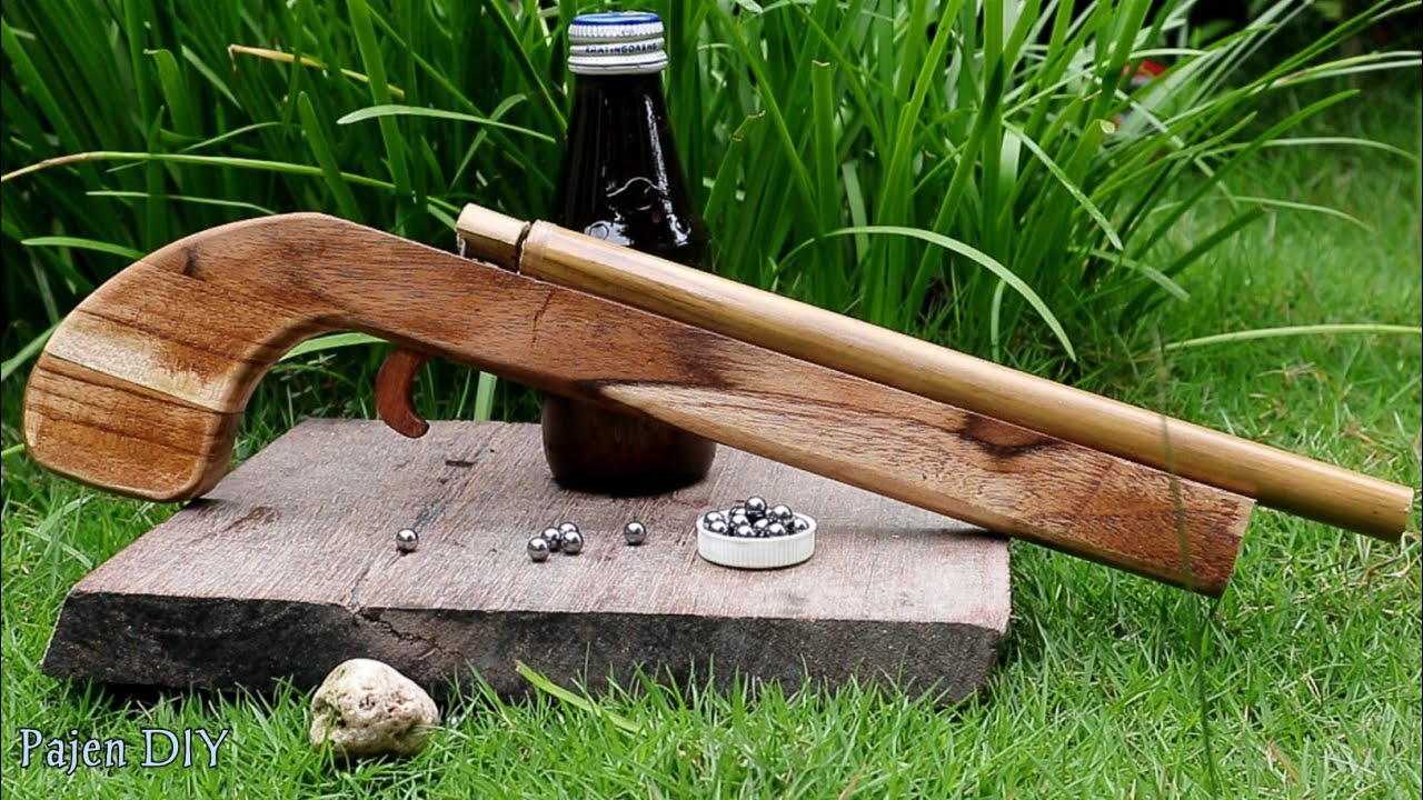 How to Make a Hunting Slingshot - Bamboo And Wood Crafts - YouTube