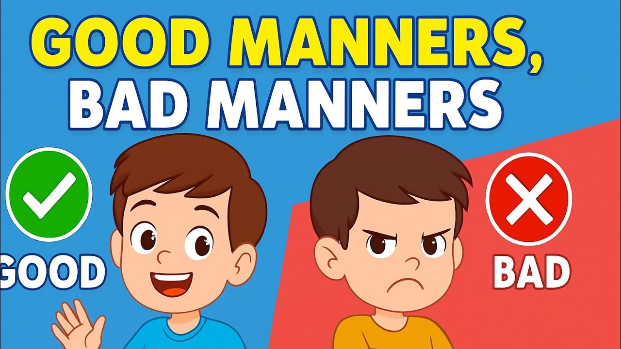 Good vs Bad Manners 👦👿 | Let’s Learn the Right Way to Behave! 🌈 # ...